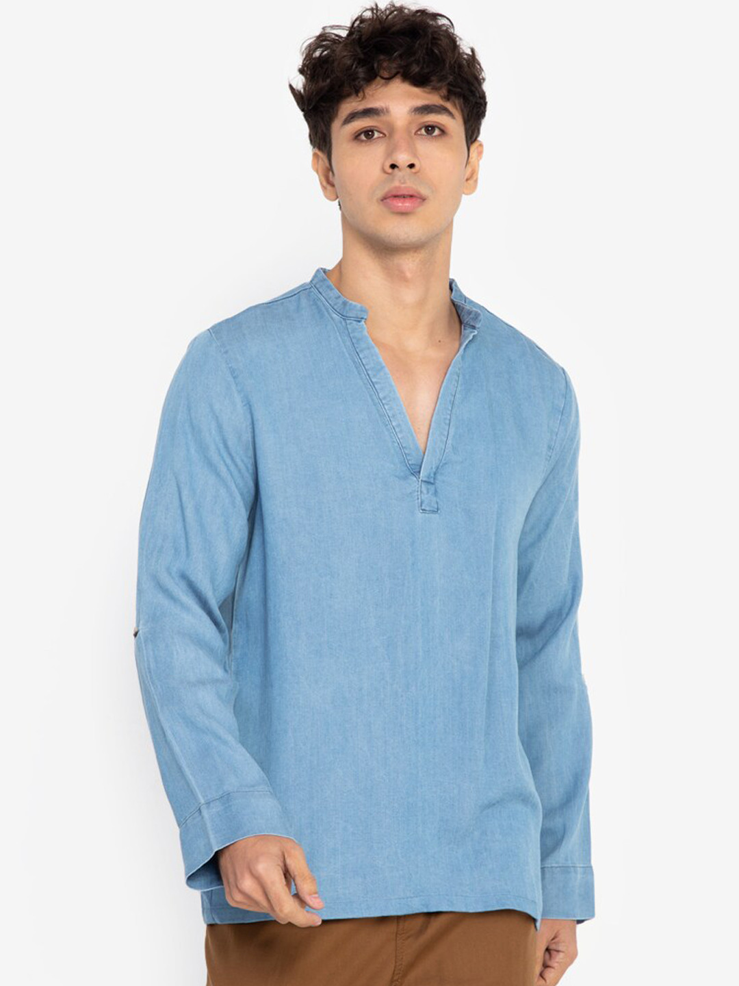 Buy ORIGIN BY ZALORA Men Blue Casual Shirt - Shirts for Men 16497188 ...