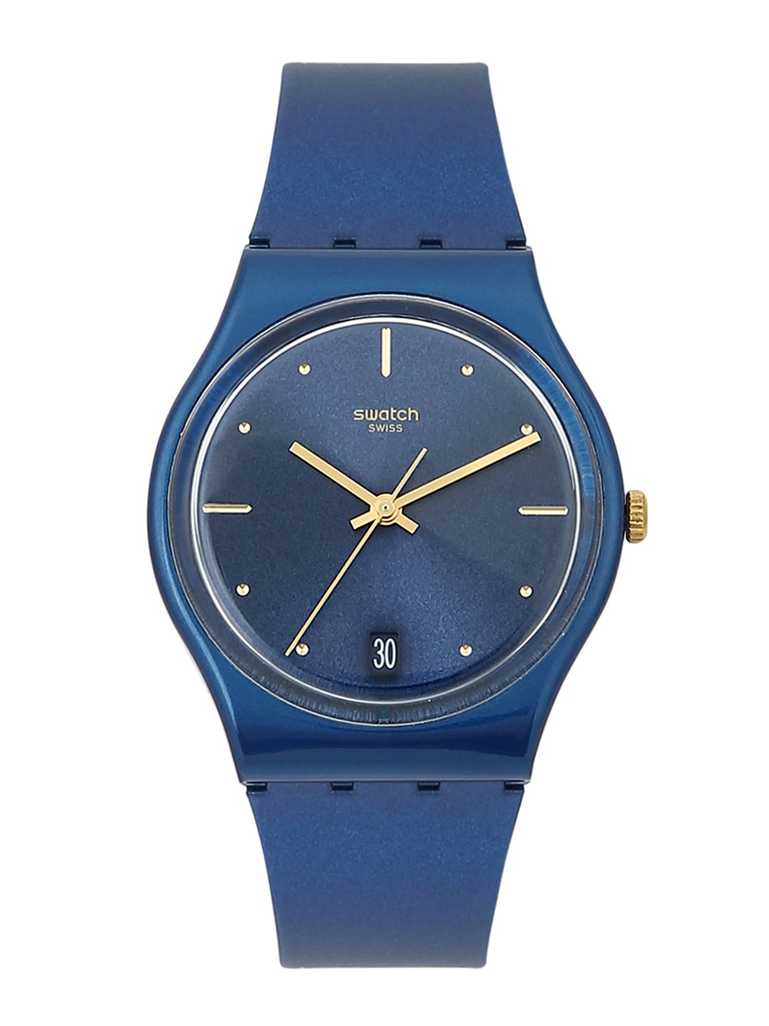 Buy Swatch Unisex Blue Dial & Blue Straps Analogue Watch GN417 ...