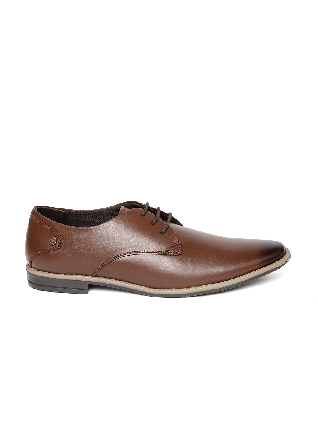 Buy Carlton London Men Brown Leather Semiformal Derbys - Formal Shoes ...
