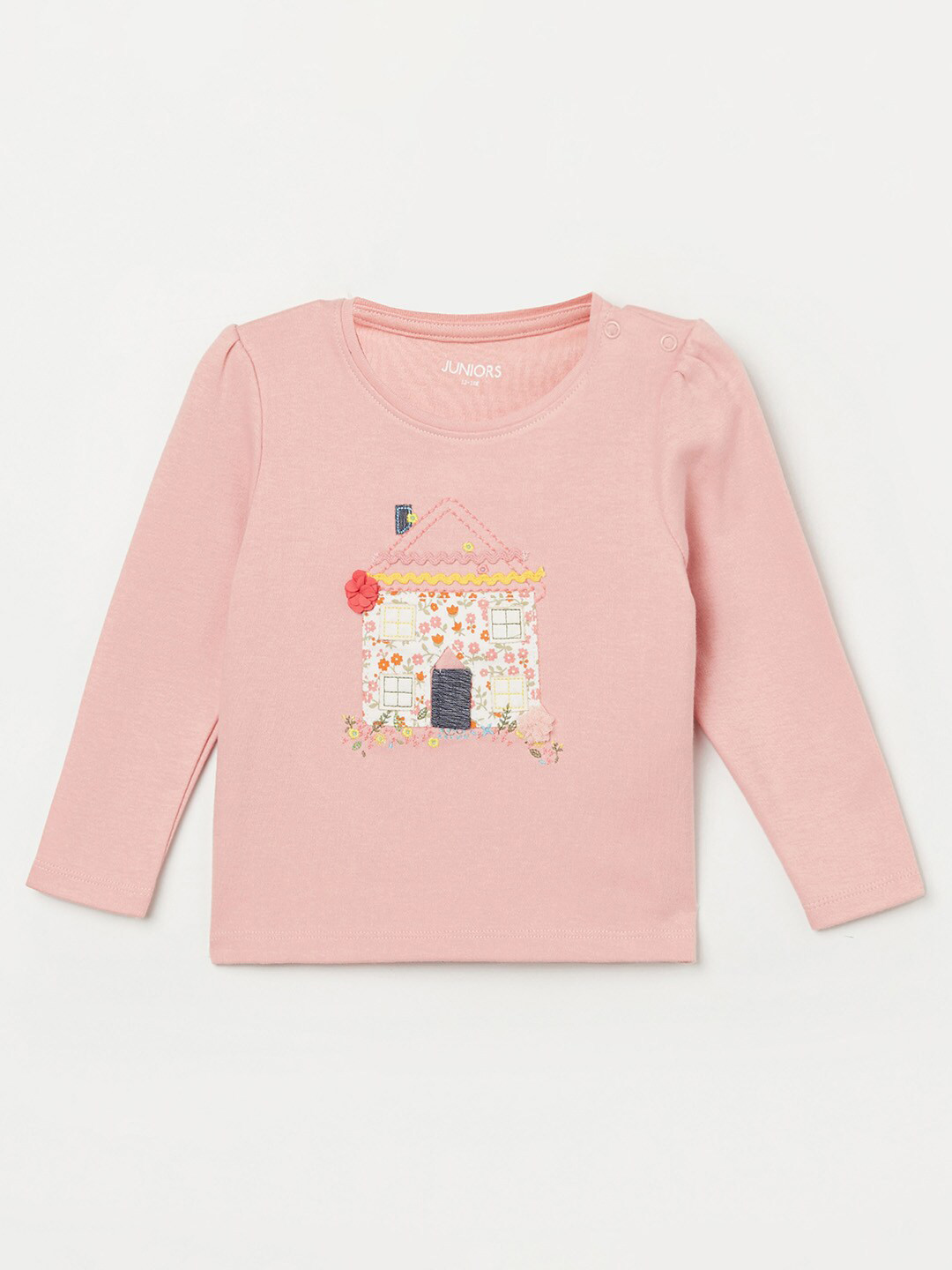 Buy Juniors By Lifestyle Pink Print Top - Tops for Girls 16512096 | Myntra