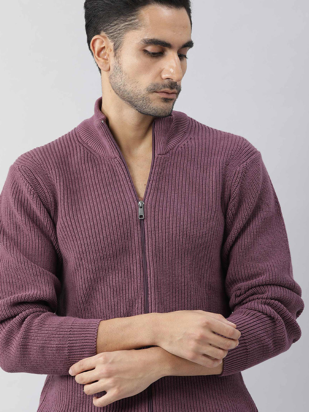 Buy RARE RABBIT Men Track Slim Fit Striped Sweater - Sweaters for Men ...