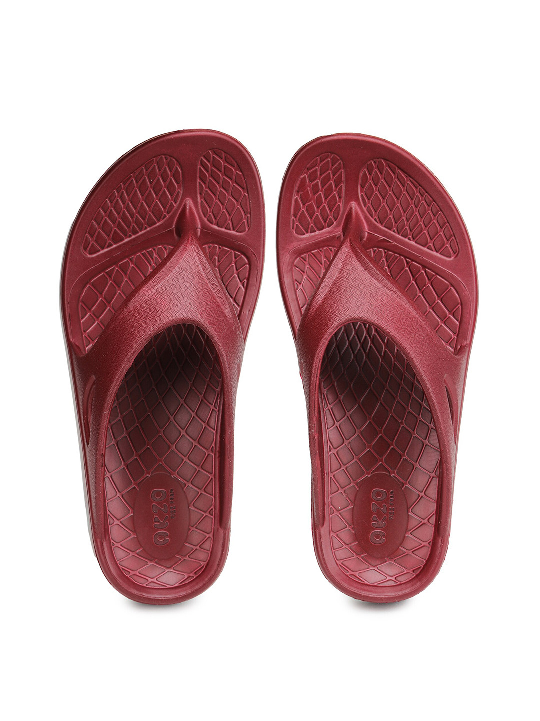 Buy ABROS Men Maroon Thong Flip Flops - Flip Flops for Men 16522814 ...