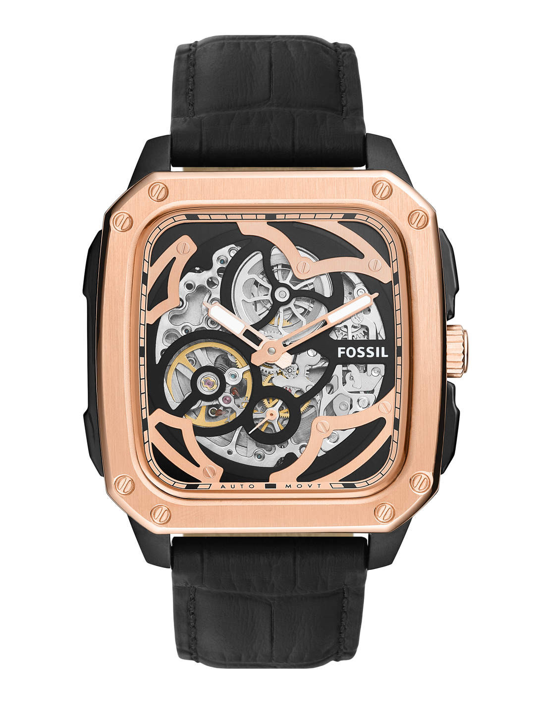 Buy Fossil Inscription Men Black Analogue Watch ME3205 - Watches for ...