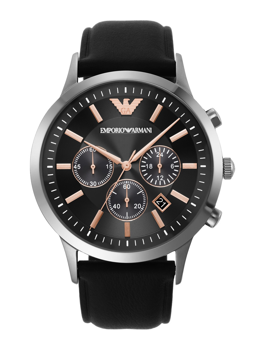 Buy Emporio Armani Men Black Analogue Watch AR11431 - Watches for Men ...