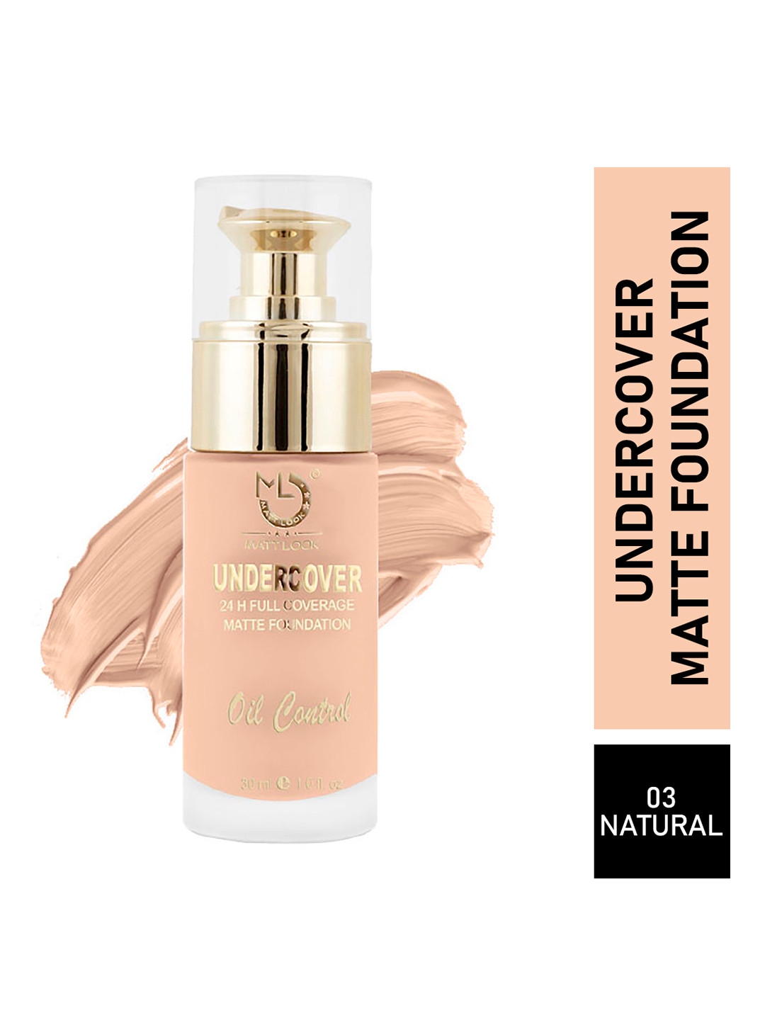 Buy MATTLOOK Undercover 24H Full Coverage Oil Control Matte Foundation ...
