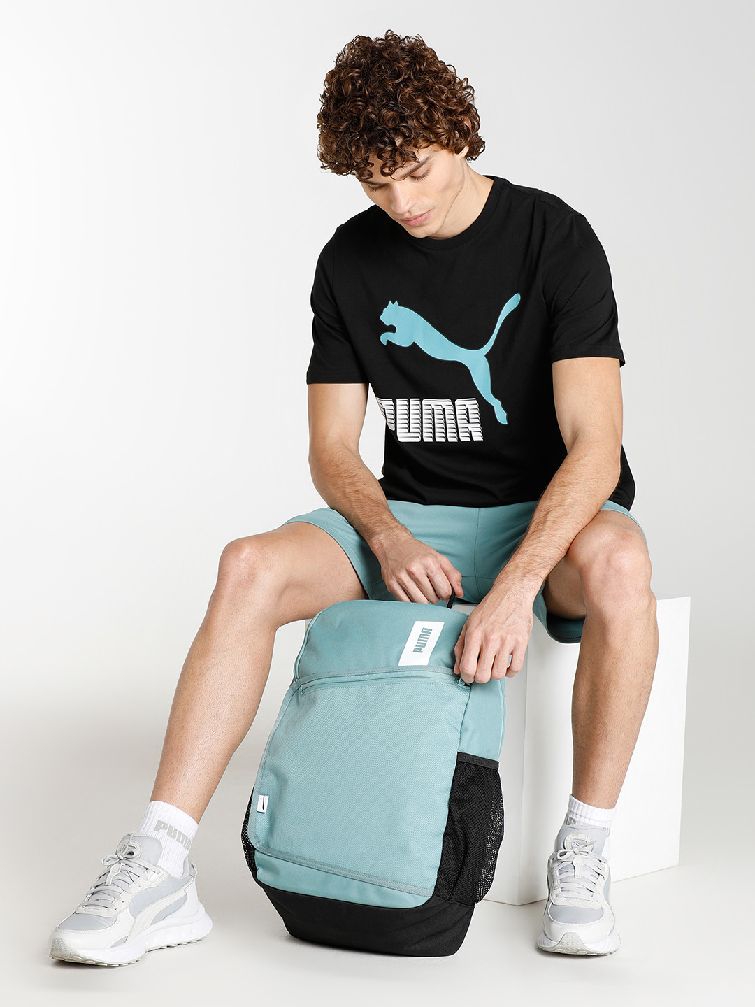 Buy Puma Unisex Turquoise Blue Deck II Laptop Backpack - Backpacks for ...