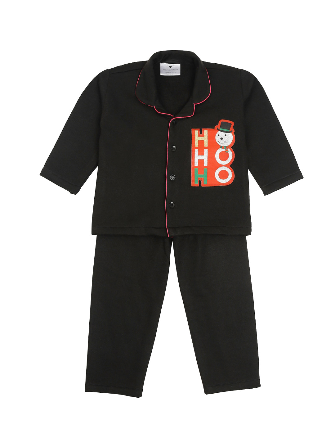 Buy Little Musketeer Girls Black Night Suit - Night Suits for Girls ...