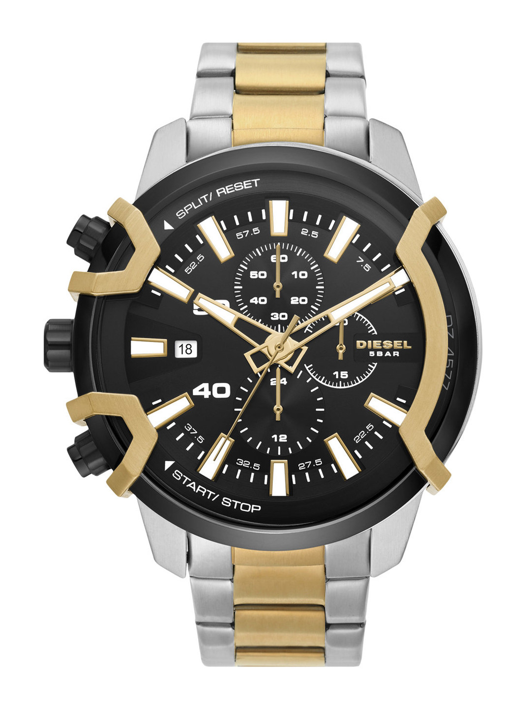 Buy DIESEL Men Black Dial & Multicoloured Stainless Steel Bracelet ...