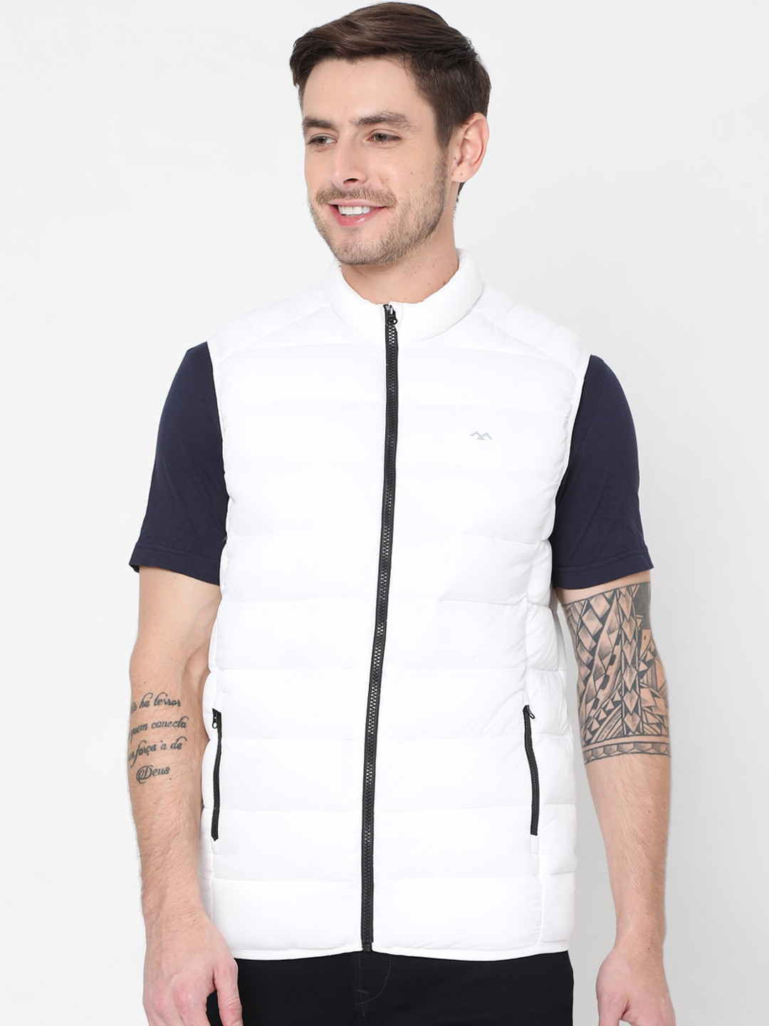 Buy Mufti Men White Puffer Jacket - Jackets for Men 16542516 | Myntra