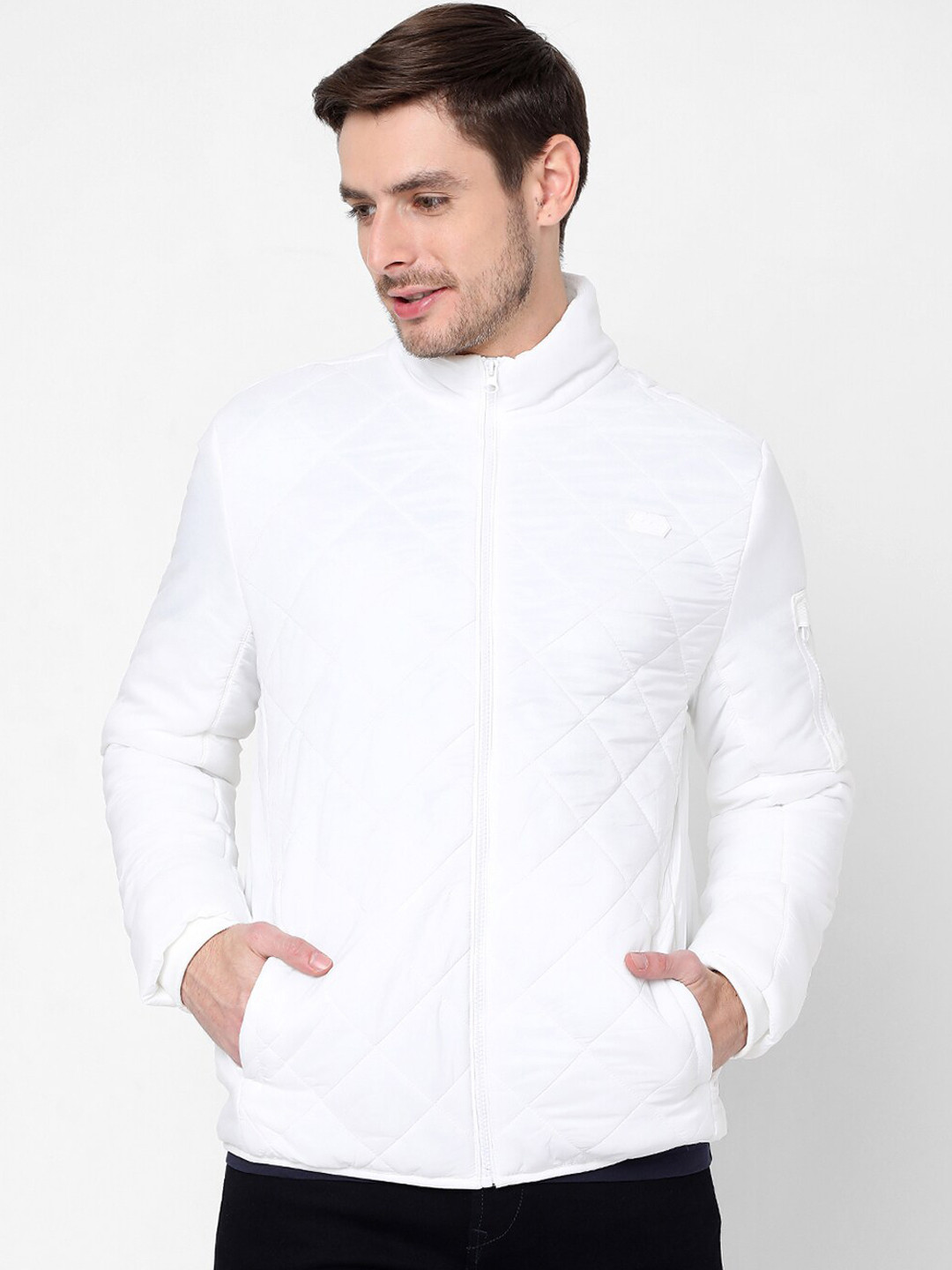 Buy Mufti Men White Quilted Jacket - Jackets for Men 16542522 | Myntra
