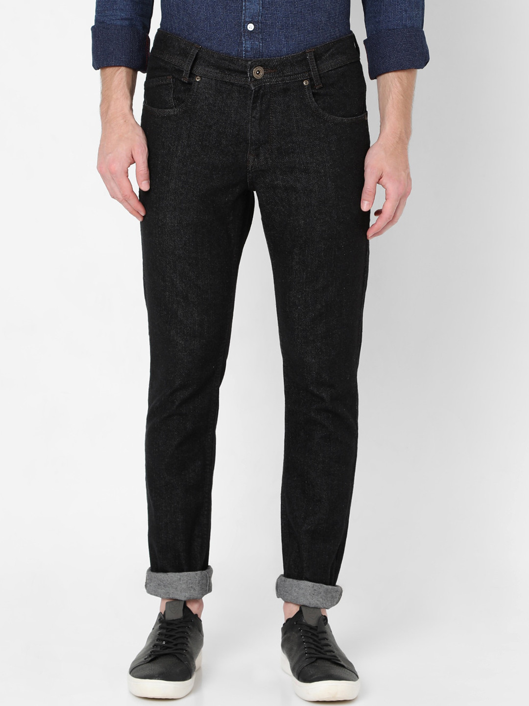 Buy Mufti Men Black Slim Fit Stretchable Jeans - Jeans for Men 16542690 ...