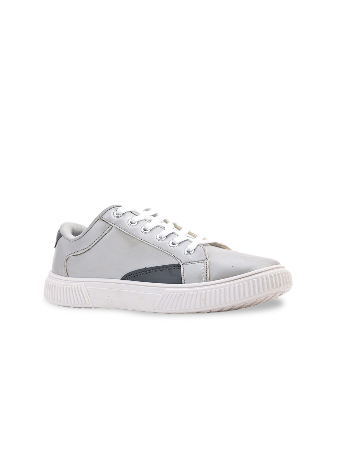 Buy Khadims Women Grey Colourblocked Sneakers - Casual Shoes for Women ...