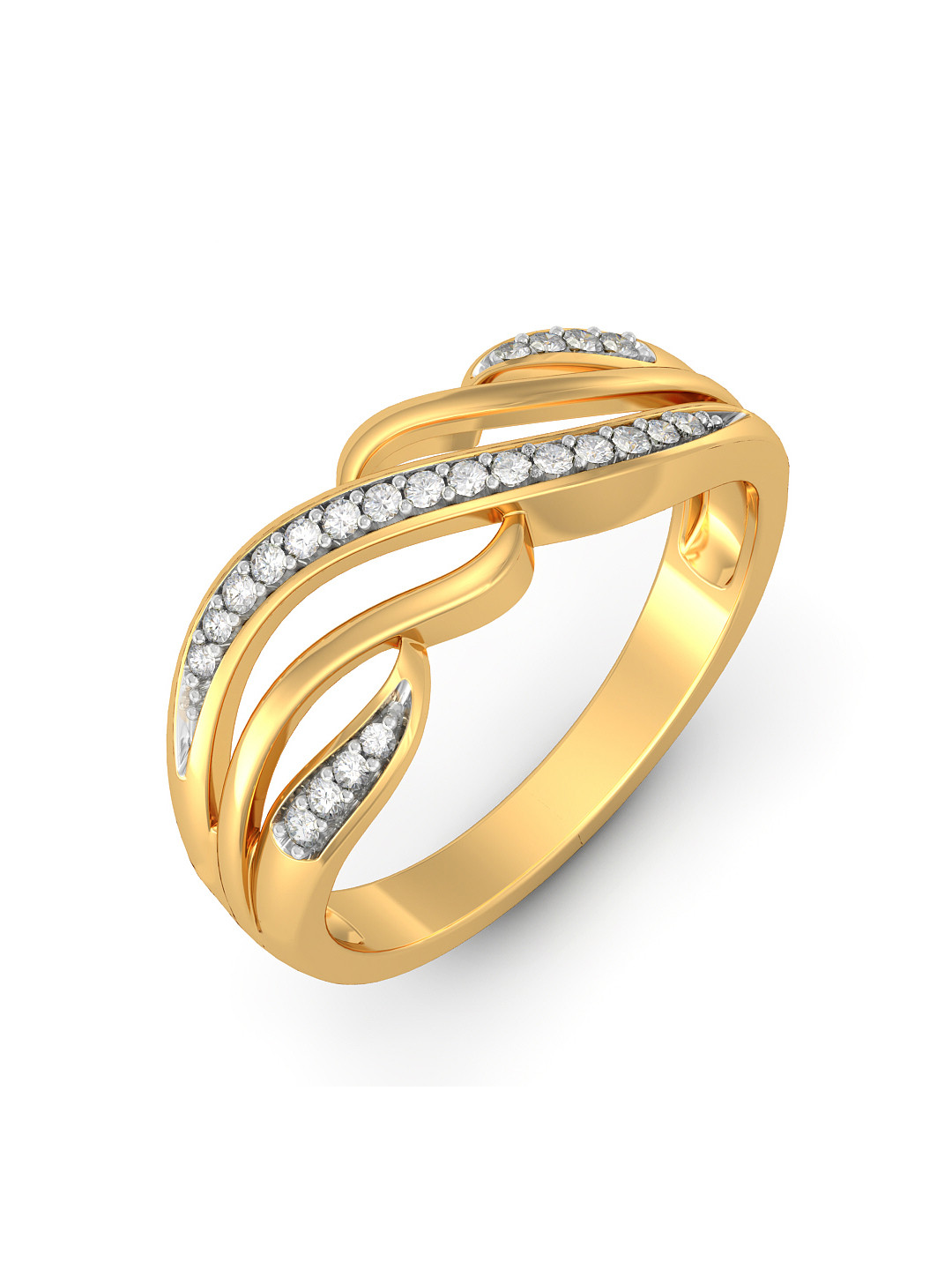 Buy BlueStone 2.014 G 18 Karat Gold Alma Ring With Diamonds - Ring Diamond for Women 1654646 ...