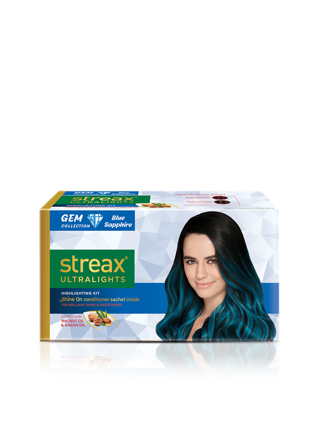Buy Streax Ultralights Highlight Gem Collection Hair Colour Kit Blue ...