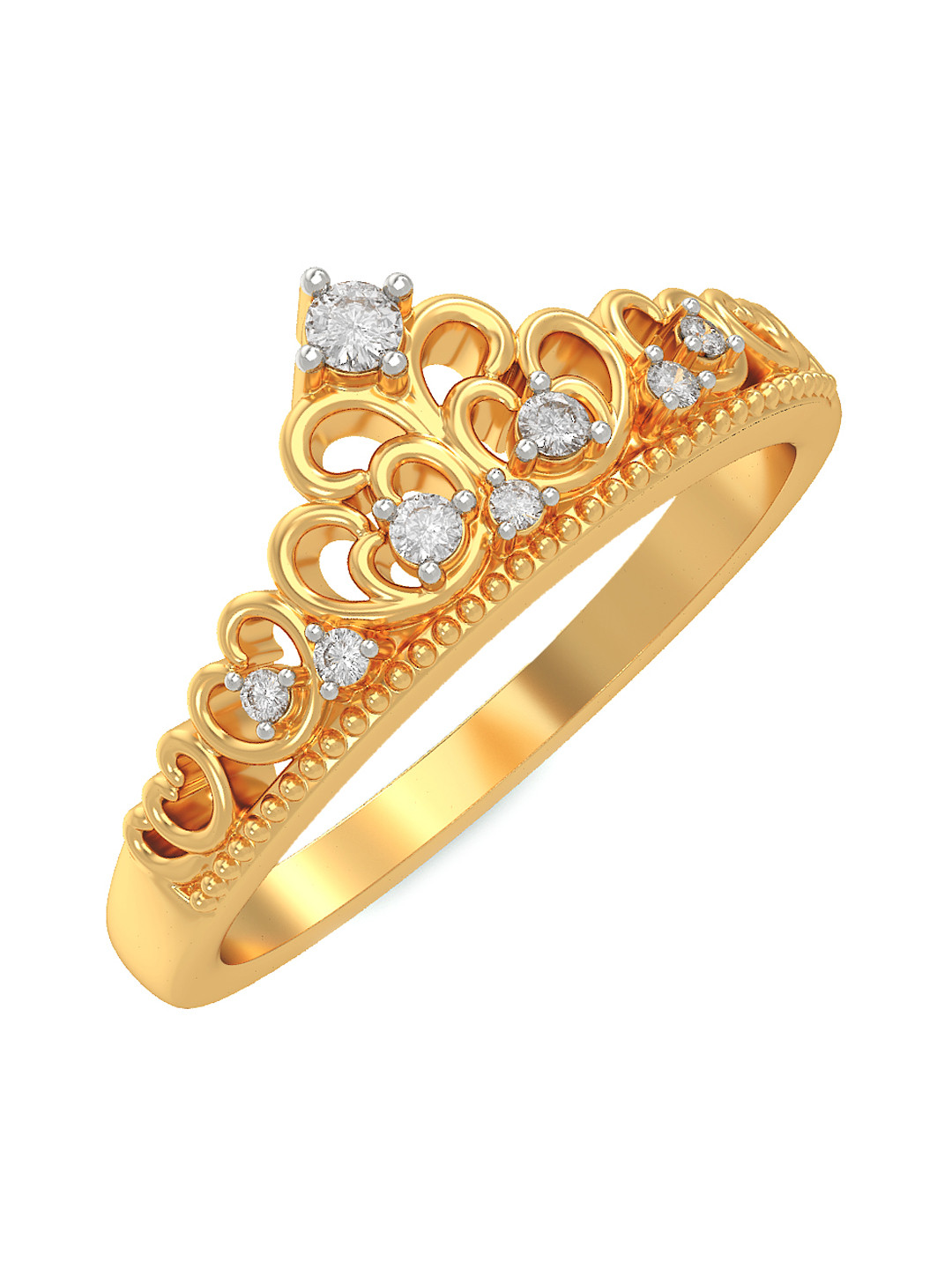 Buy BlueStone 2.044 G 18 Karat Gold Velma Ring With Diamonds - Ring Diamond for Women 1654972 ...