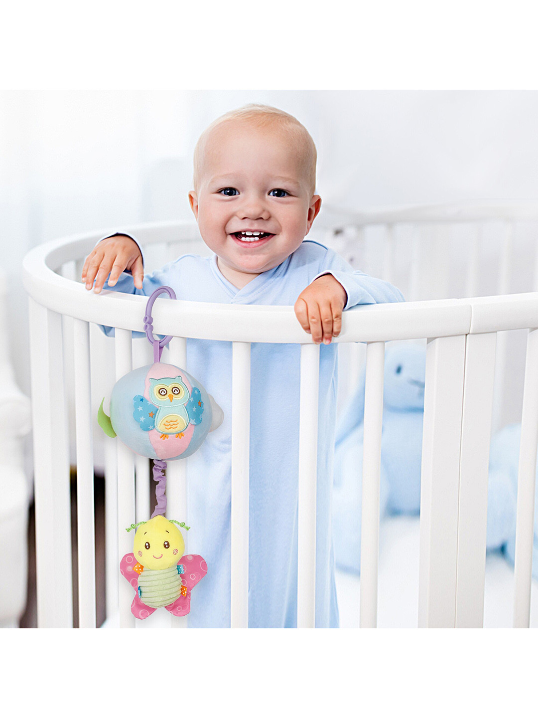 Buy Baby Moo Kids Pink & Blue Flying In The Sky Pulling Toy - Activity ...