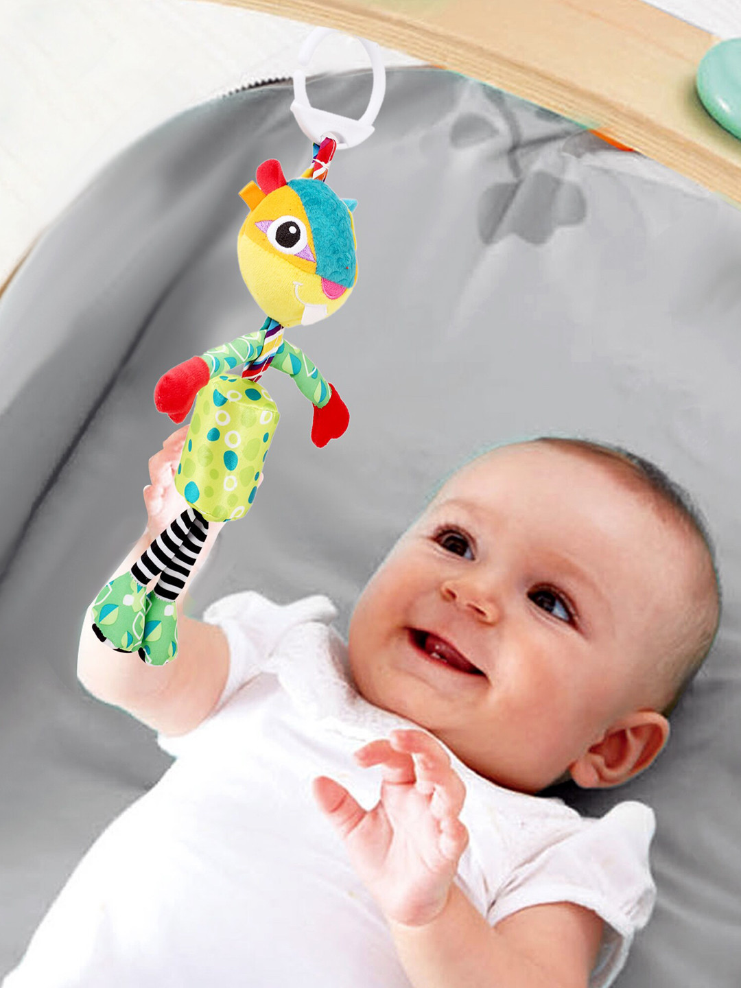 Buy Baby Moo Kids Green & Yellow Hanging Musical Toy - Activity Toys ...