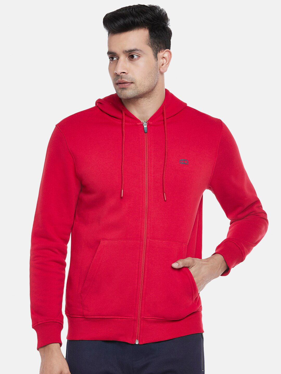 Buy Ajile By Pantaloons Men Red Hooded Sweatshirt - Sweatshirts for Men ...
