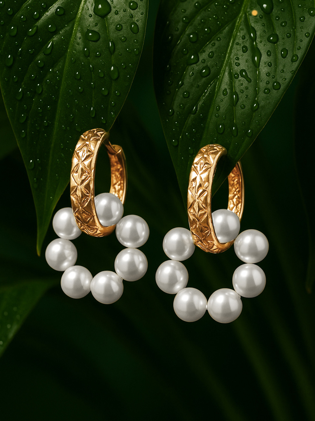 Buy TOKYO TALKIES X Rubans FASHION ACCESSORIES Gold Toned Contemporary ...