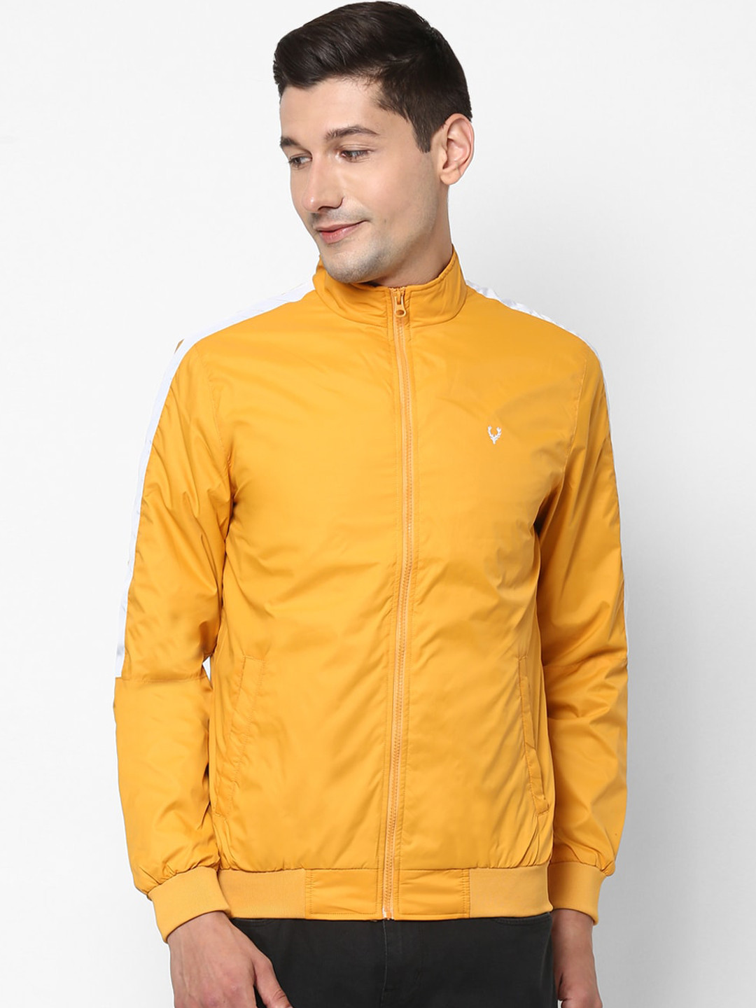 Buy Allen Solly Men Yellow Open Front Jacket - Jackets for Men 16573860 ...