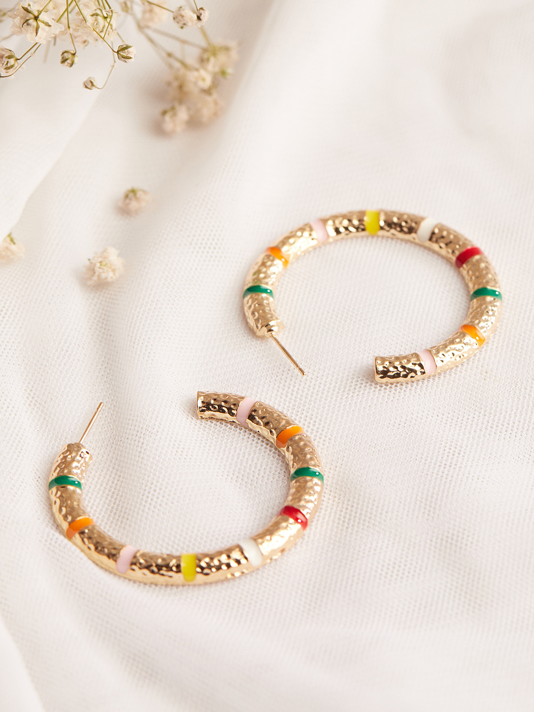 Buy TOKYO TALKIES X Rubans FASHION ACCESSORIES Gold Toned Contemporary ...