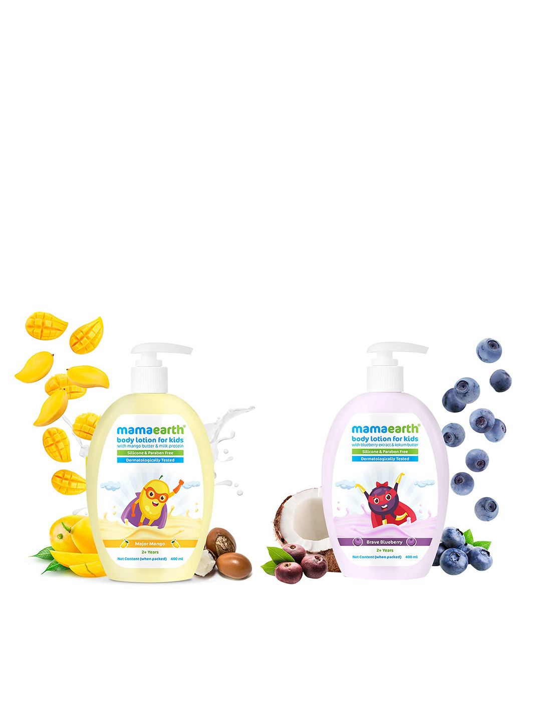 Buy Mamaearth Kids Set Of 2 Body Lotion 400 Ml Each - Body Cream And ...