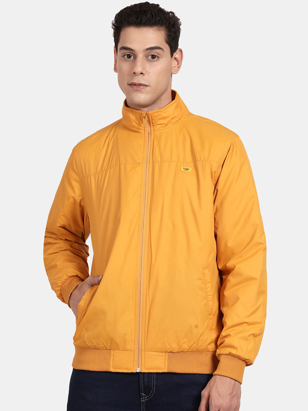 Buy T Base Men Mustard Bomber Jacket - Jackets for Men 16584316 | Myntra