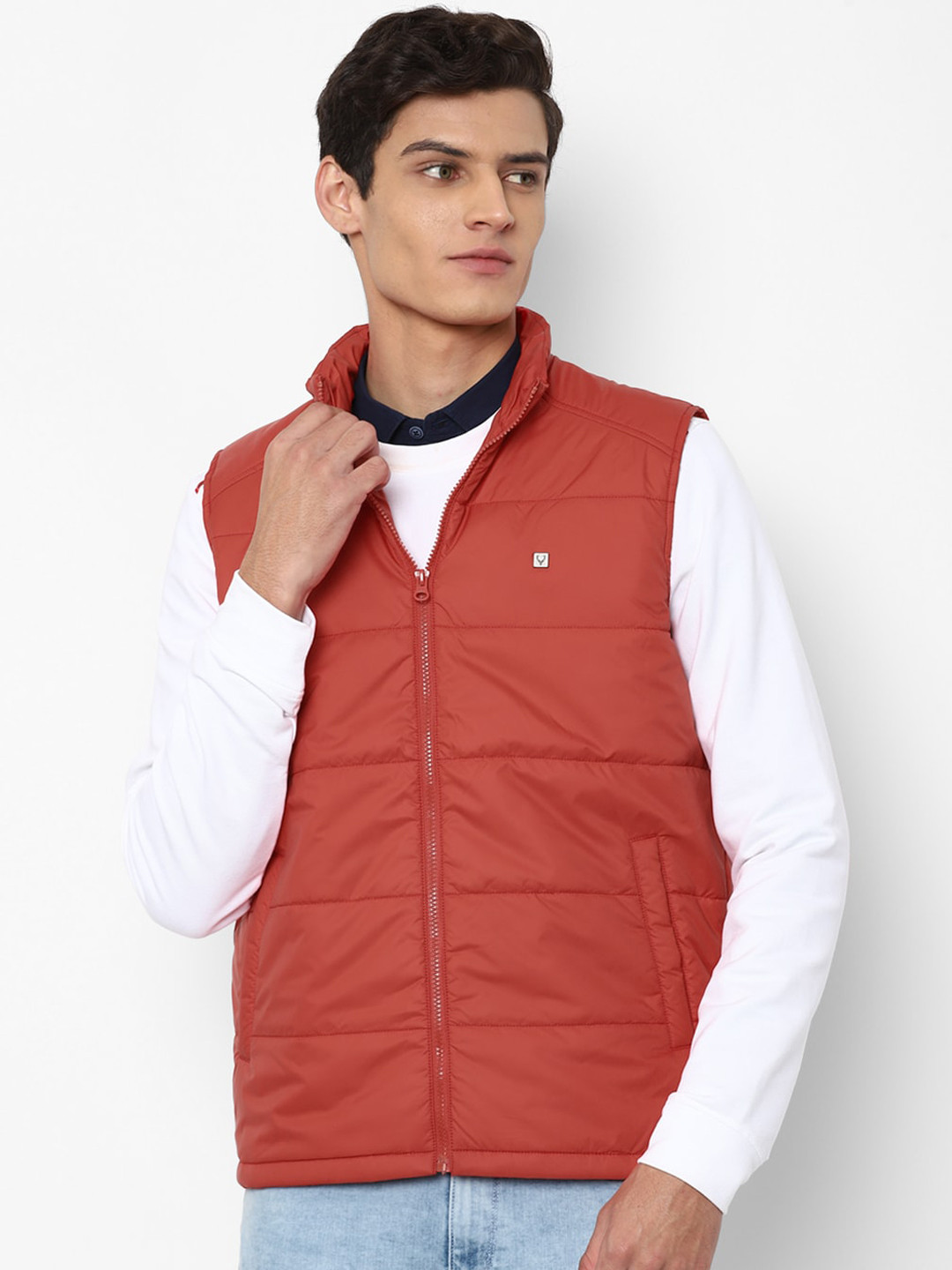 Buy Allen Solly Men Red Padded Jacket - Jackets for Men 16587742 | Myntra