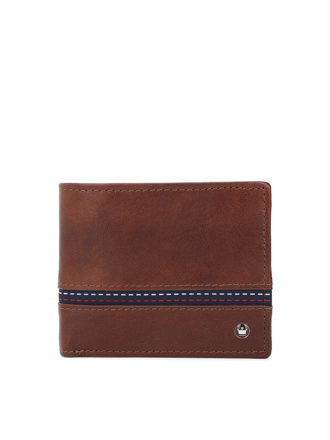 Buy Louis Philippe Men Brown Textured Leather Wallet - Wallets for Men ...