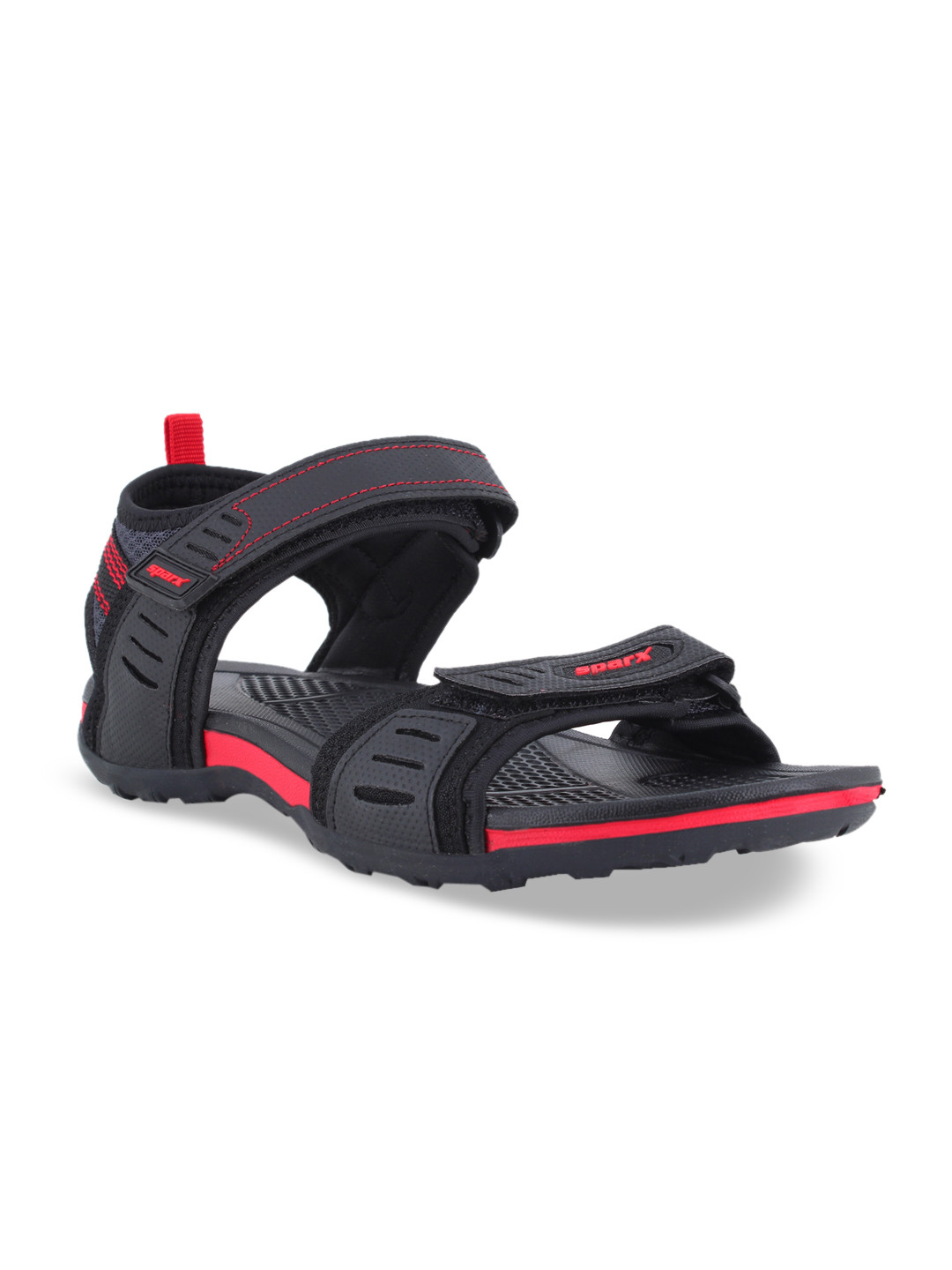 Buy Sparx Men Black & Red Solid Sports Sandals - Sandals for Men ...