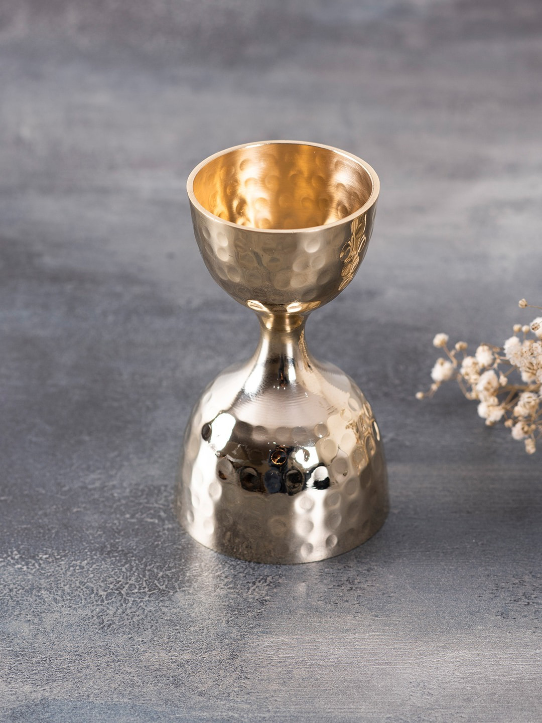 Buy Nestroots Gold Toned Hammerd Tone Double Side Peg Measurer - Peg ...