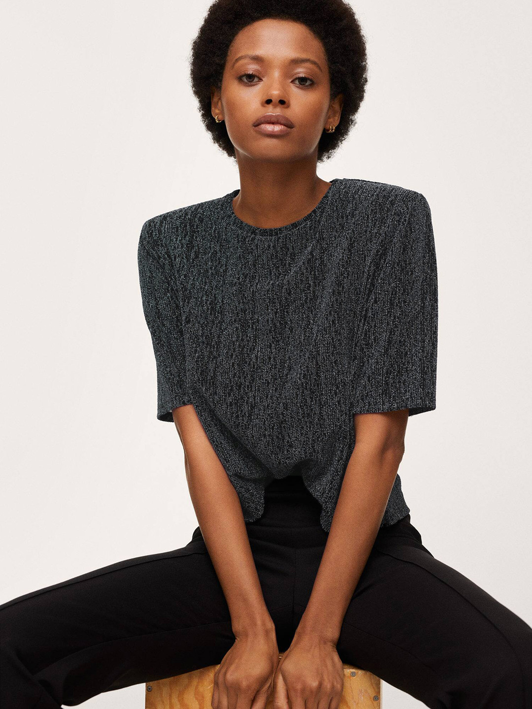 Buy MANGO Women Bling & Sparkly T Shirt - Tshirts for Women 16608822 ...