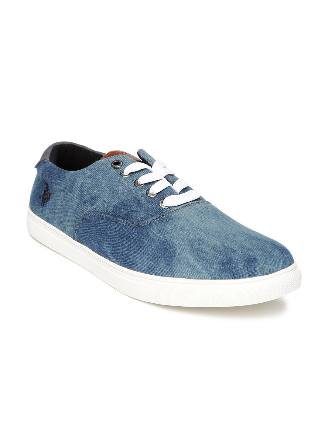 Buy U.S. Polo Assn. Men Blue Solid Noah Sneakers - Casual Shoes for Men ...