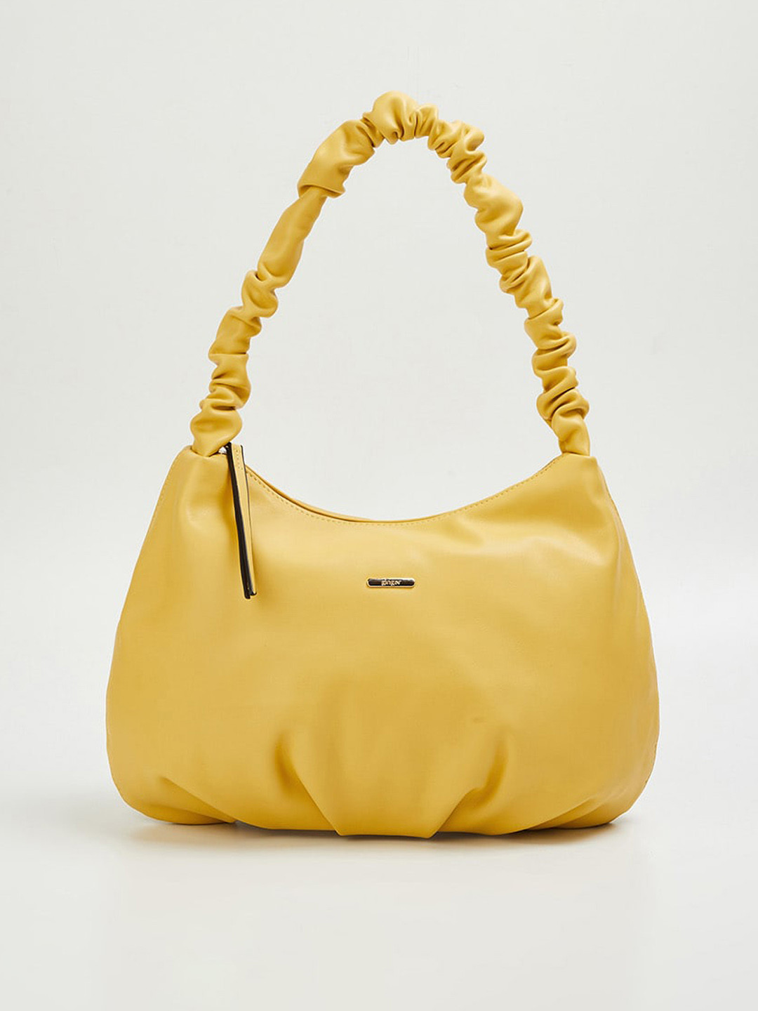 Buy Ginger By Lifestyle Yellow Structured Shoulder Bag - Handbags for ...