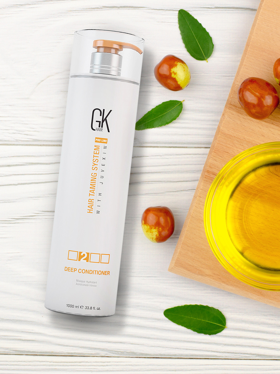 Buy GK HAIR Taming System With Juvexin Global Keratin Deep Conditioner ...