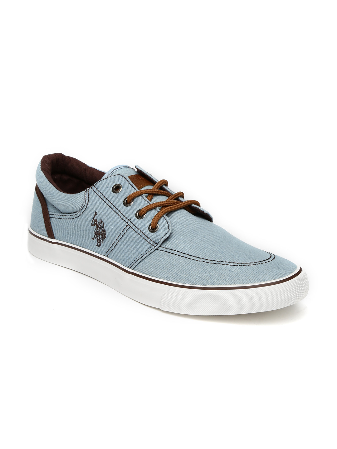 Buy U.S. Polo Assn. Men Blue Solid James Sneakers - Casual Shoes for ...