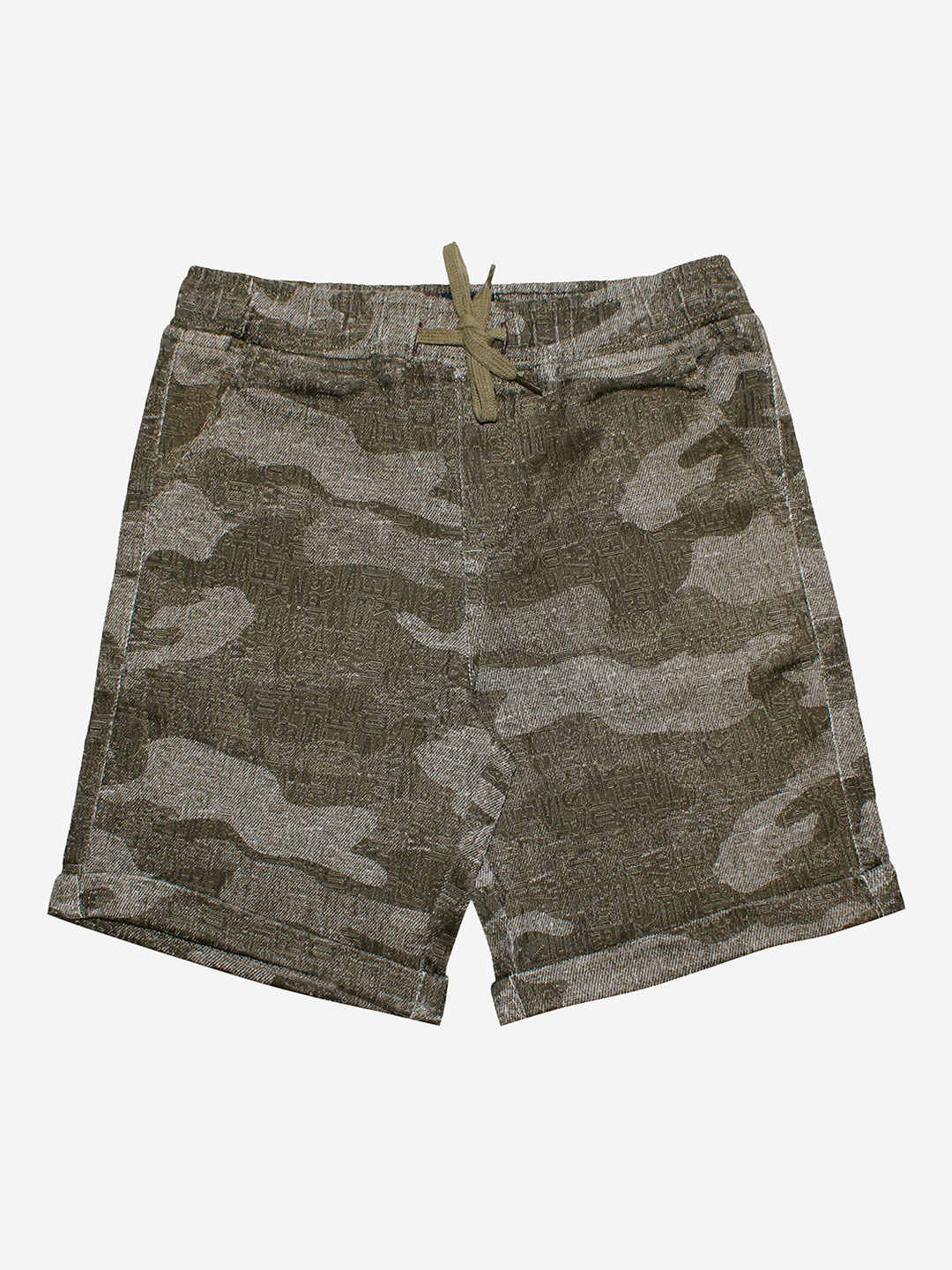 Buy KiddoPanti Boys Green Camouflage Printed Shorts - Shorts for Boys ...