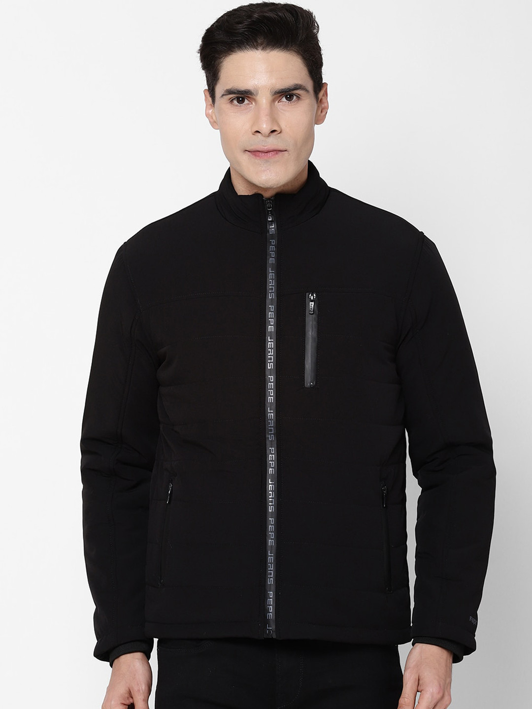 Buy Pepe Jeans Men Black Tailored Jacket - Jackets for Men 16644558 ...