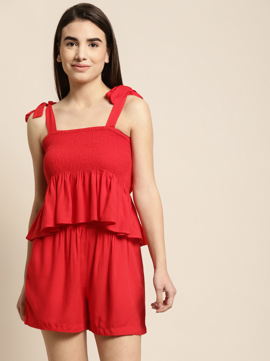 Buy ADORENITE Women Red Night Suit - Night Suits for Women 16649234 ...