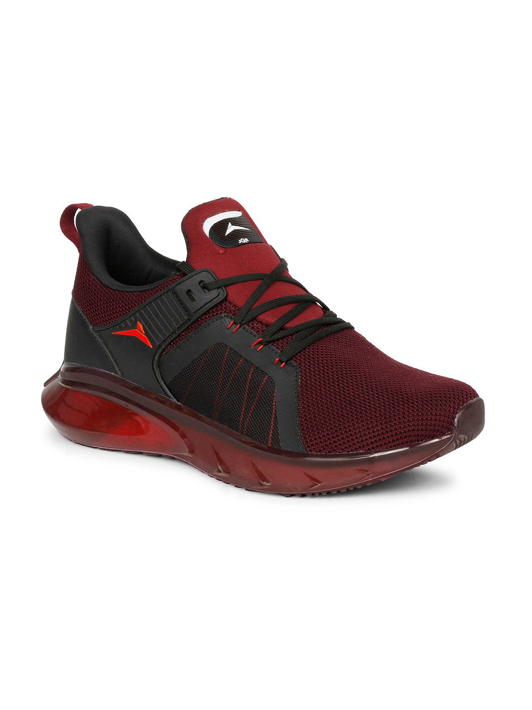 Buy JQR Men Maroon & Black Mesh Running Shoes - Sports Shoes for Men ...