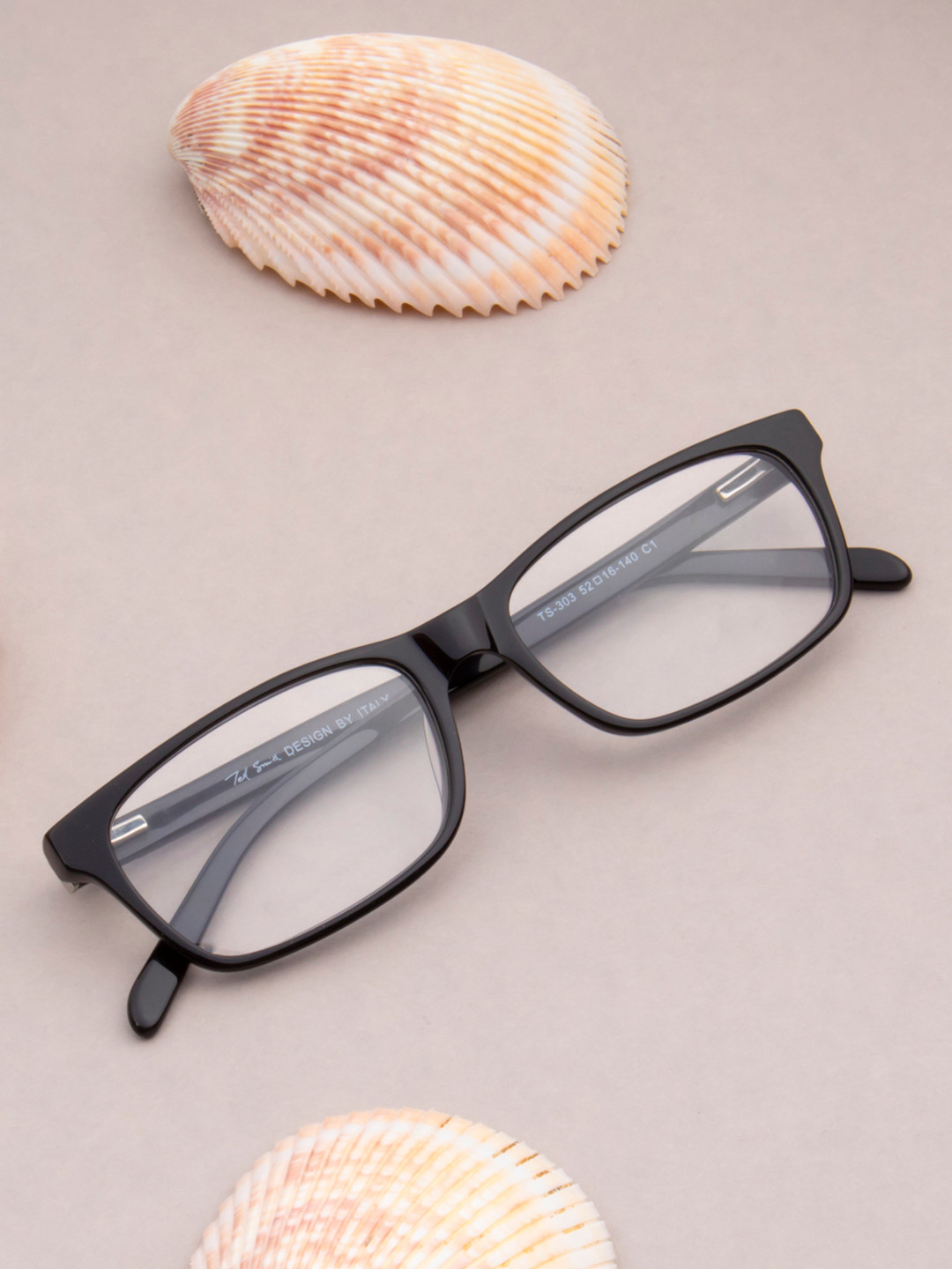 Buy Ted Smith Unisex Black Full Rim Wayfarer Frames Eyeglasses - Frames ...