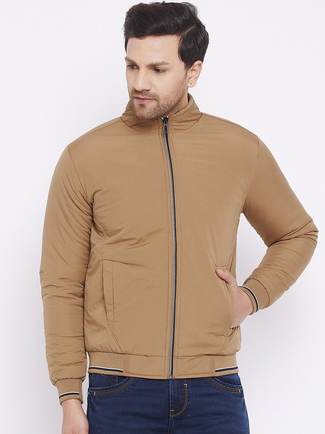 Buy Spirit Men Brown Insulator Bomber Jacket - Jackets for Men 16665290 ...