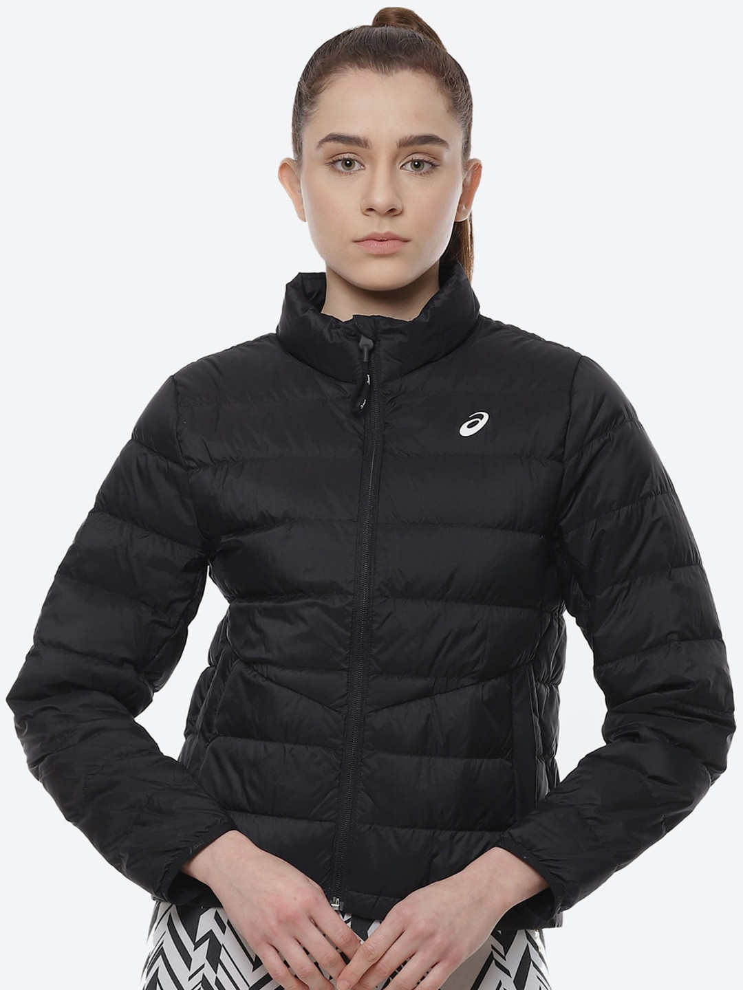 Buy ASICS Women Black Training Puffer Training Jacket LIGHTWEIGHT DOWN ...