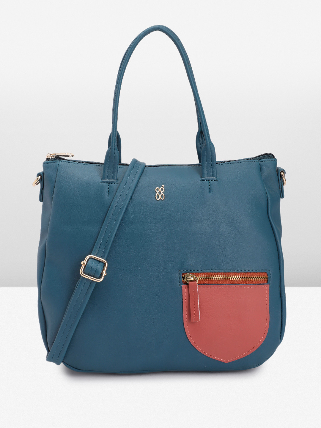 Buy Baggit Colourblocked Structured Handheld Bag - Handbags for Women ...