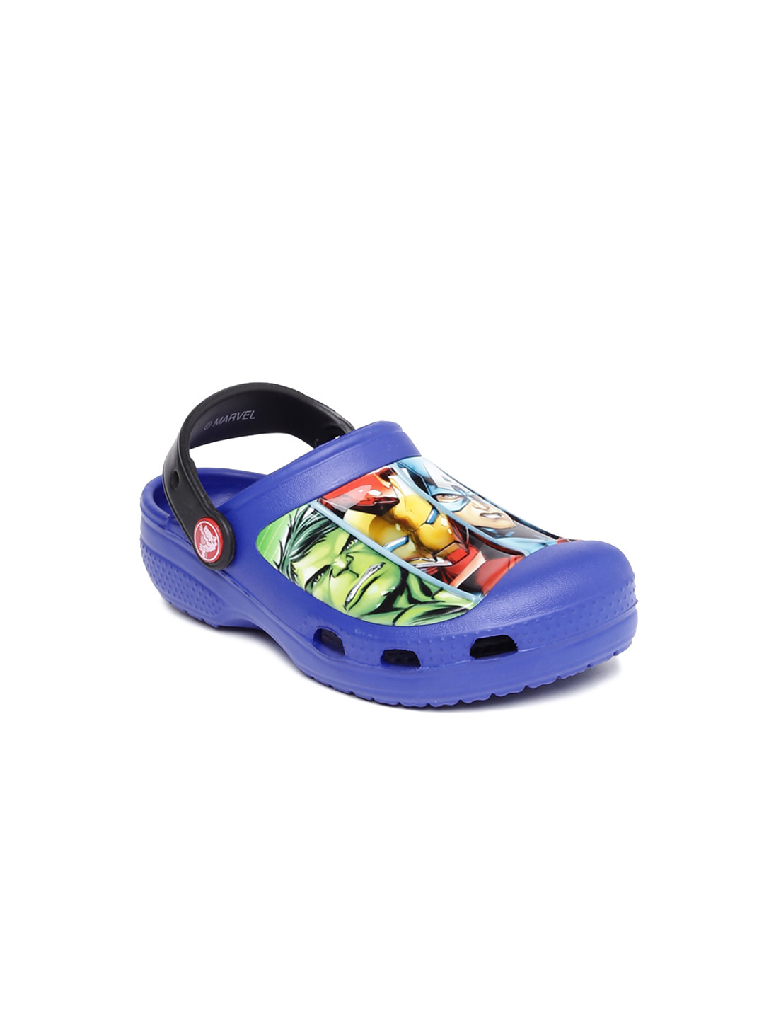 Buy Crocs Crocband Boys Navy Marvel Avengers Clogs - Flip Flops for ...
