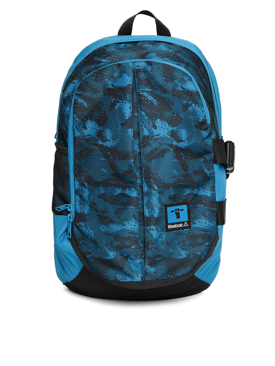 Buy Reebok Unisex Blue MTIN LAPG Printed Backpack - Backpacks for ...