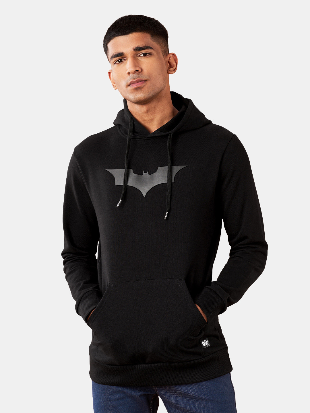 Buy The Souled Store Men Batman 3D Logo Printed Cotton Hoodie ...