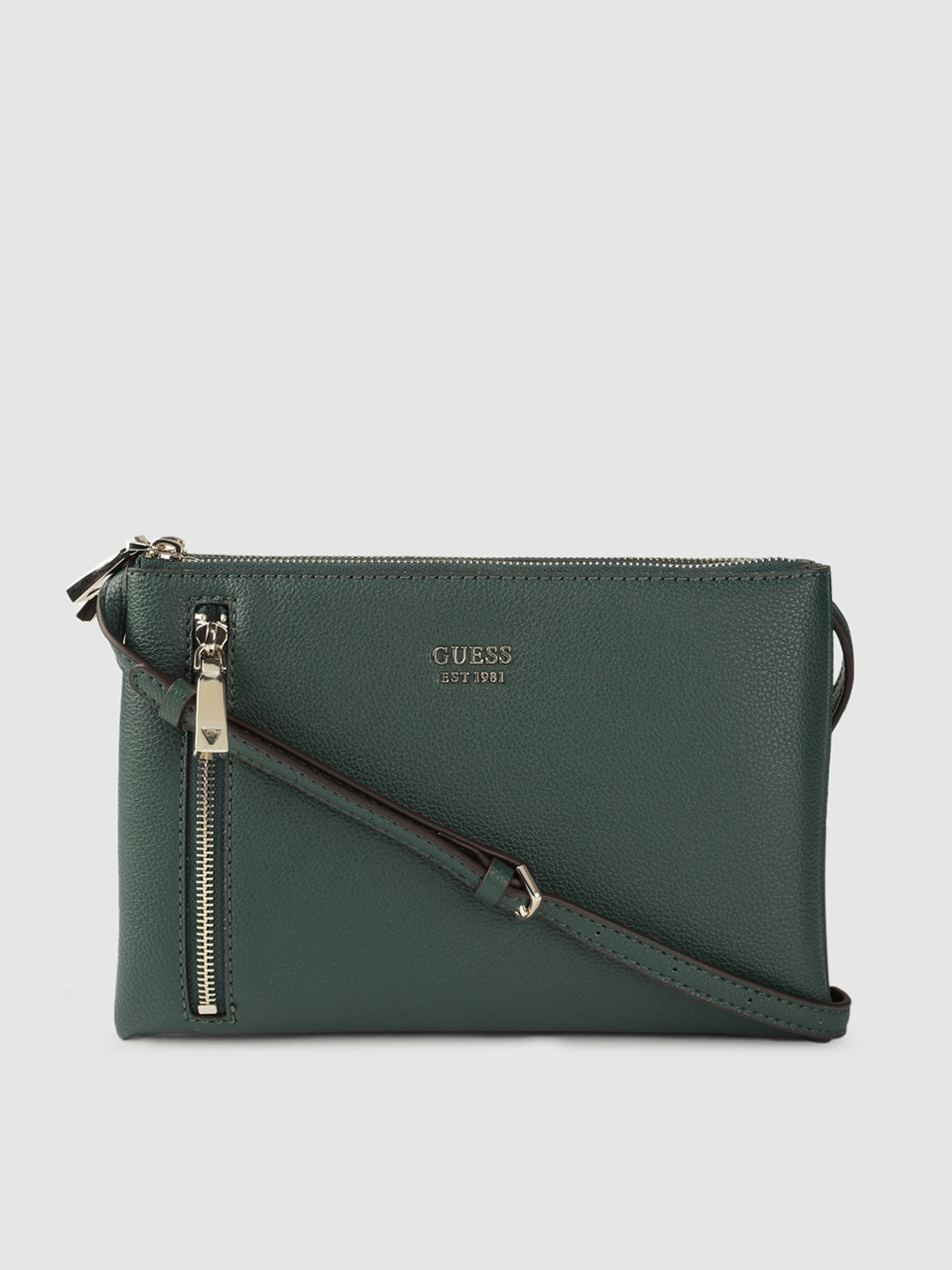 Buy GUESS Green Solid Sling Bag - Handbags for Women 16687084 | Myntra