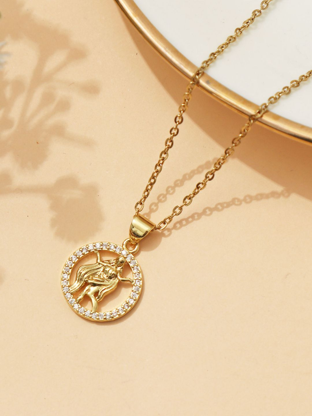 Buy Pipa Bella White Gold Plated Virgo Zodiac Pendant Necklace ...