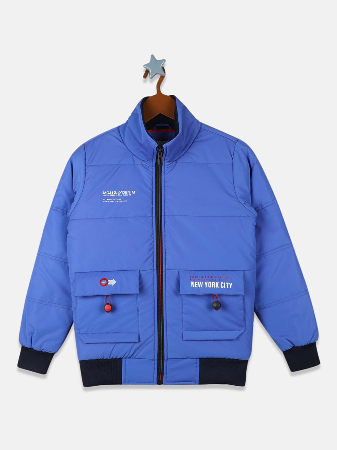 Buy Monte Carlo Boys Blue Lightweight Puffer Jacket - Jackets for Boys ...